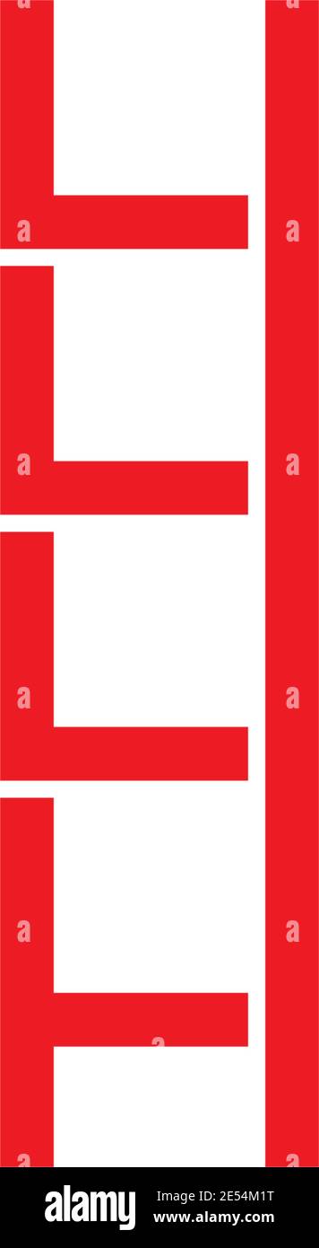 Ladder icon logo symbol design inspiration vector template illustration ...