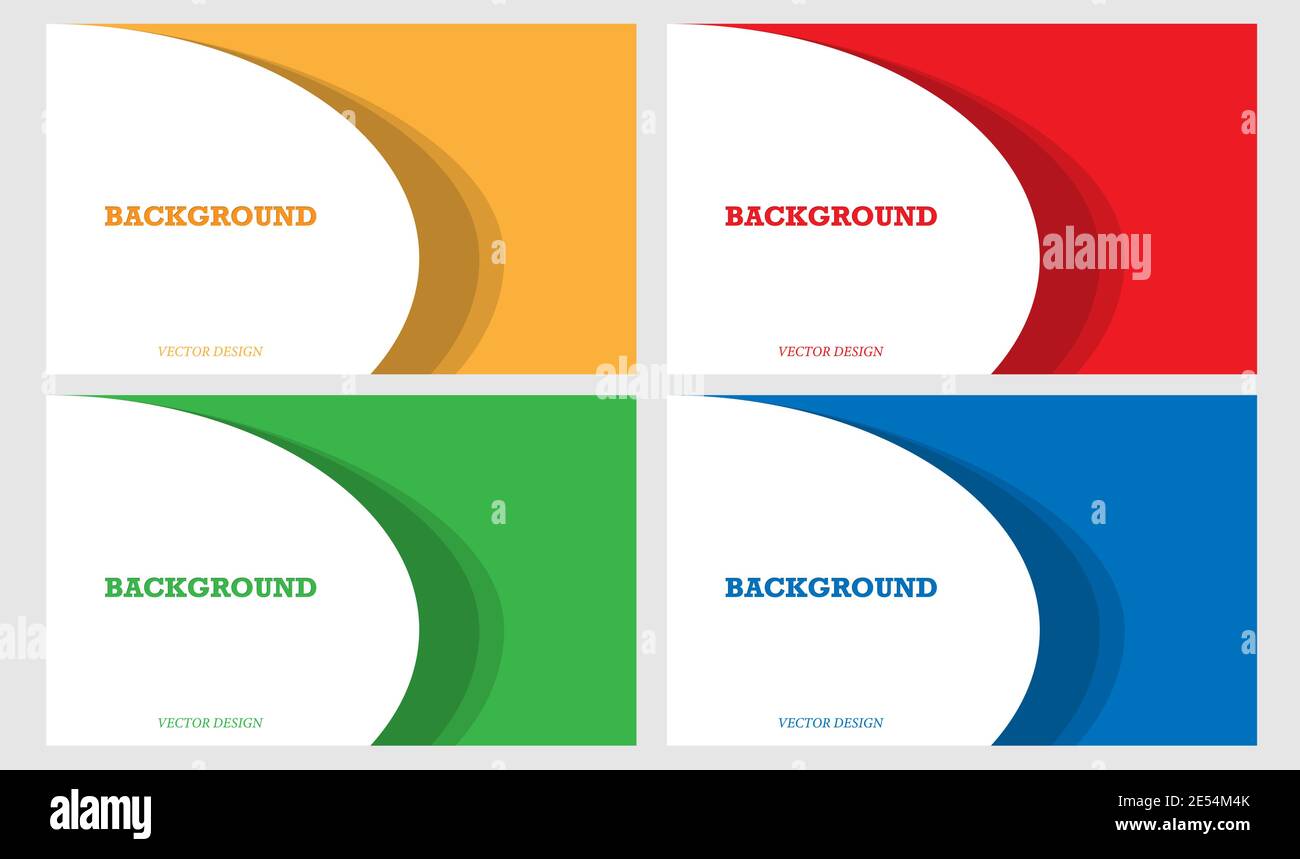 set of colored backgrounds for covers, banners, and theme design. Flat ...