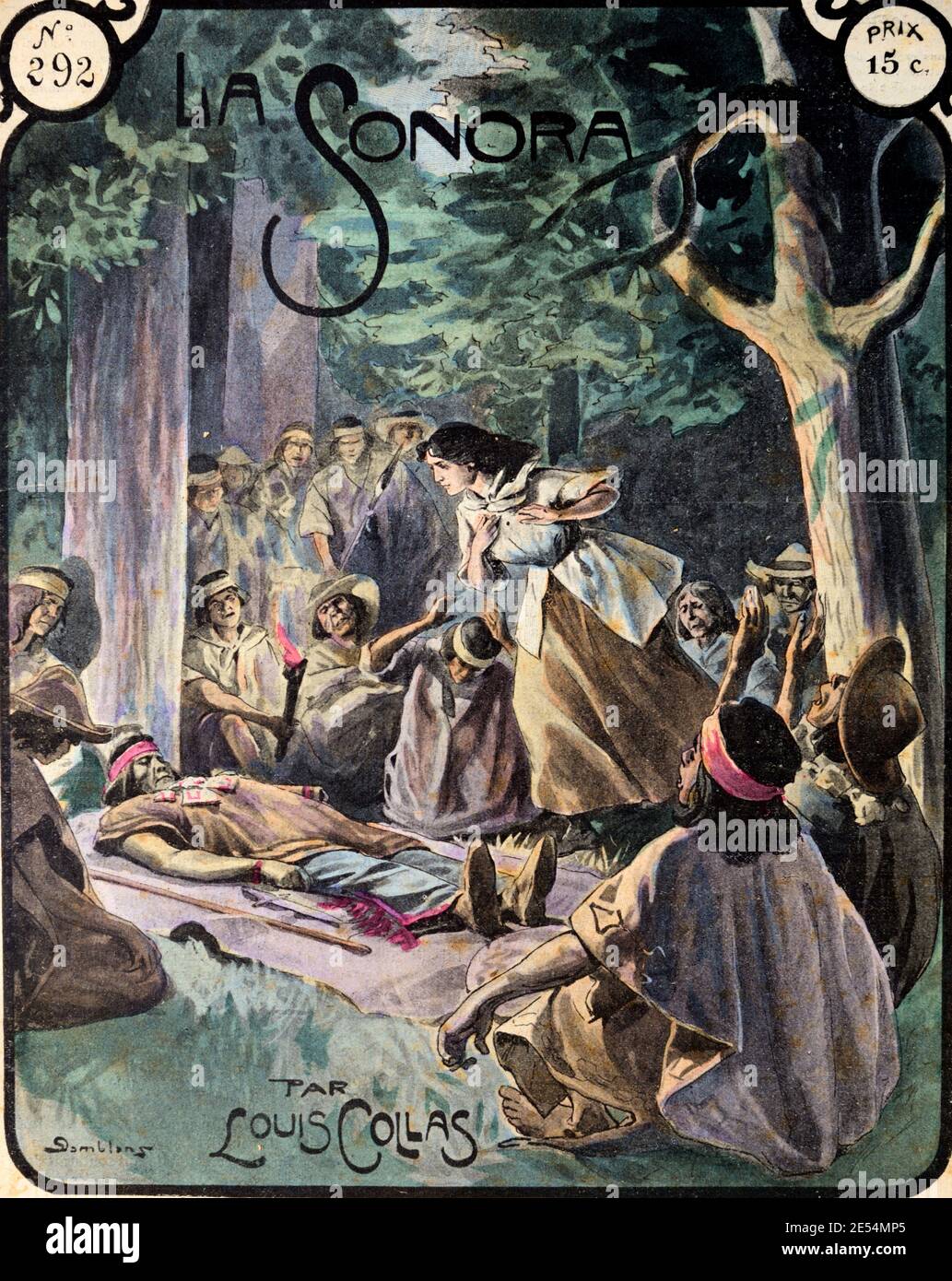 Old Book Cover Showing Native American Funeral or Indian Burial in USA ...