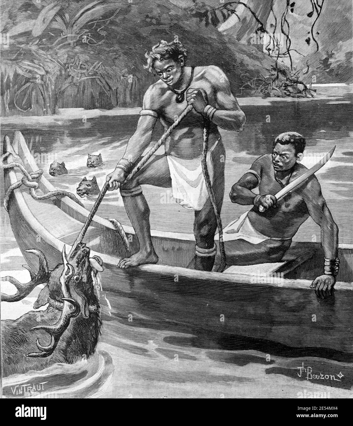 Native Amazonian Indians or Native American Hunters French Guiana South ...