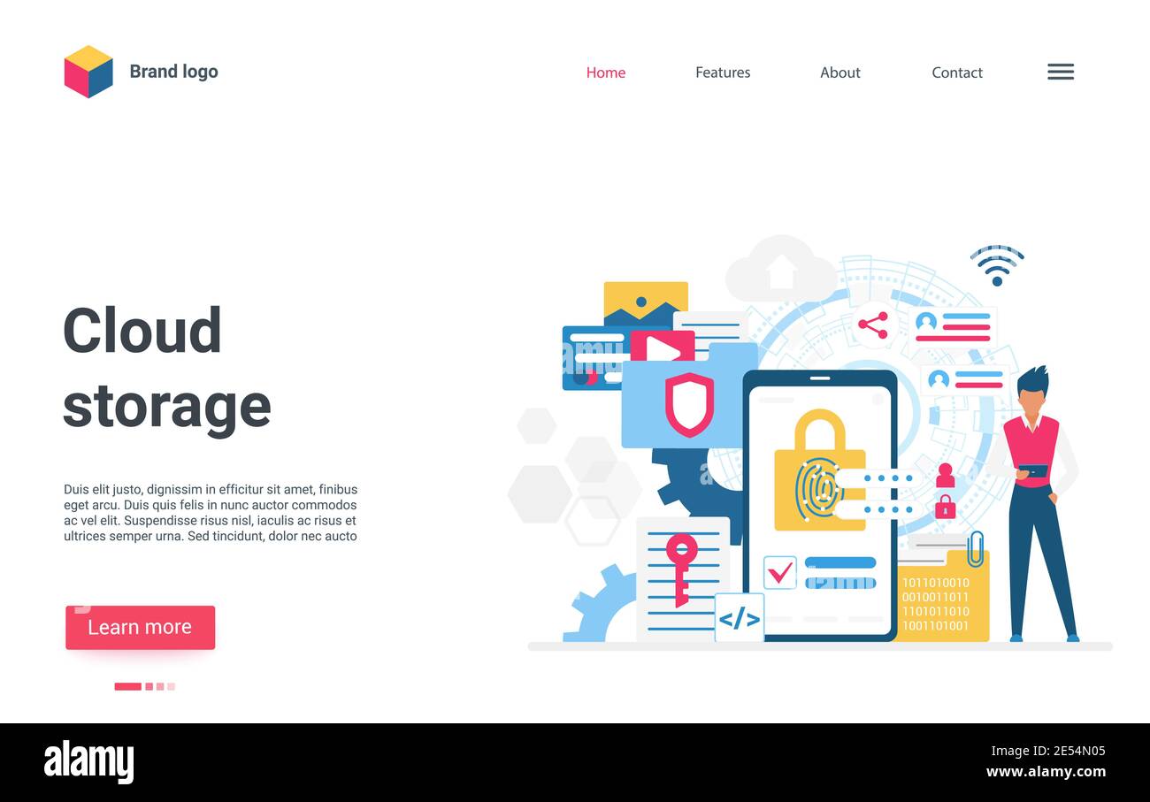 Information technology concept password Stock Vector Images - Alamy