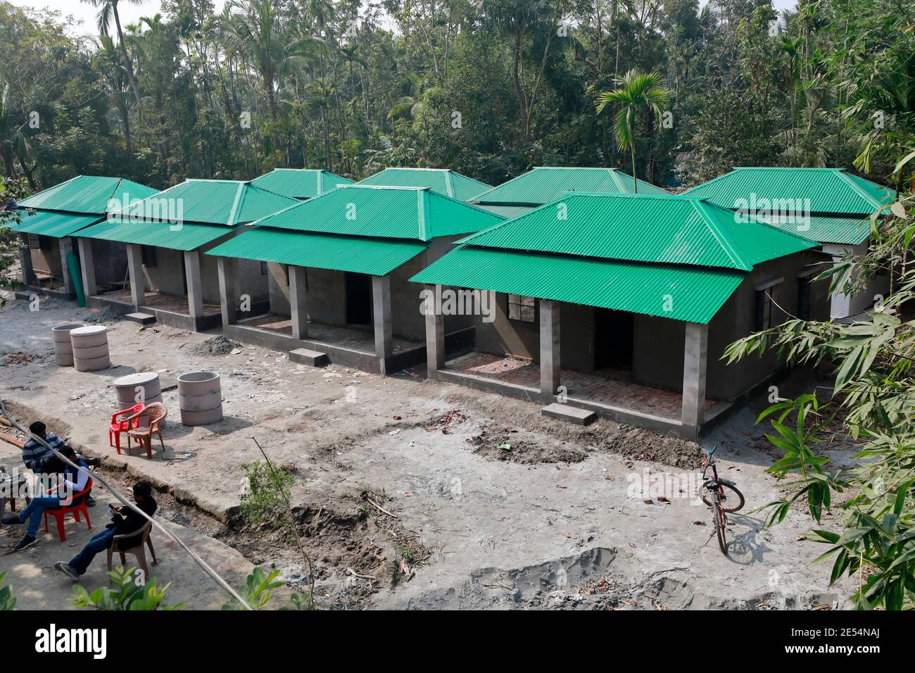 Satkhira, Bangladesh - January 22, 2021: The shelter project for ...