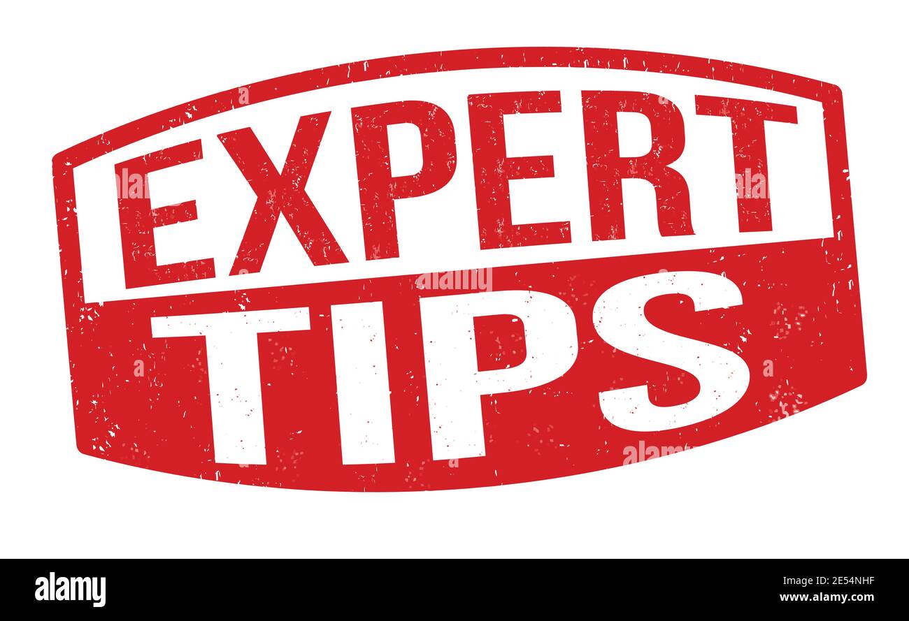 Expert tips sign or stamp on white background, vector illustration ...