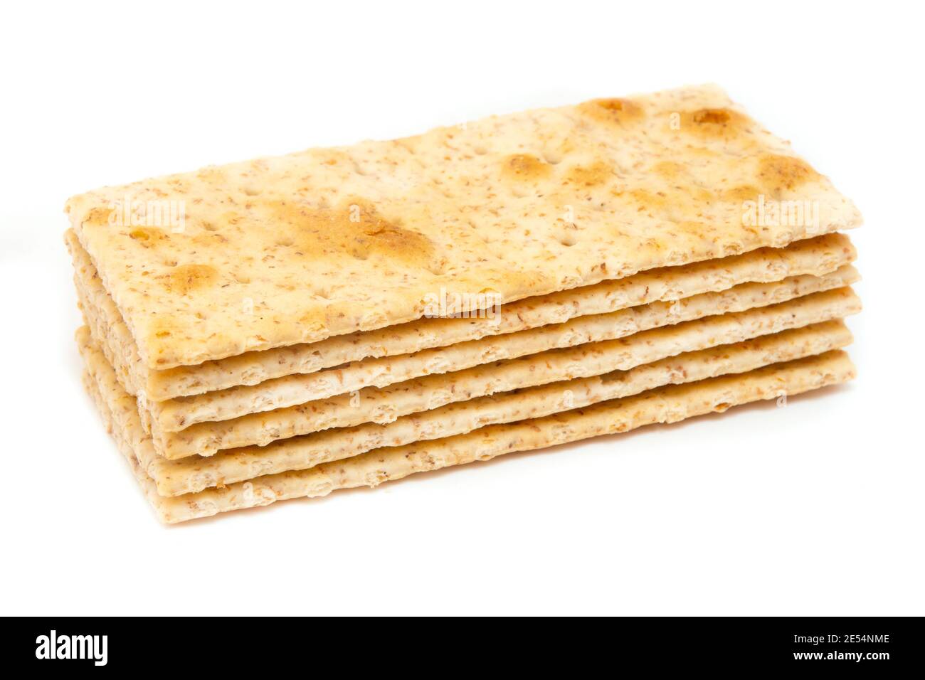 Saltine cracker on a white background Stock Photo - Alamy