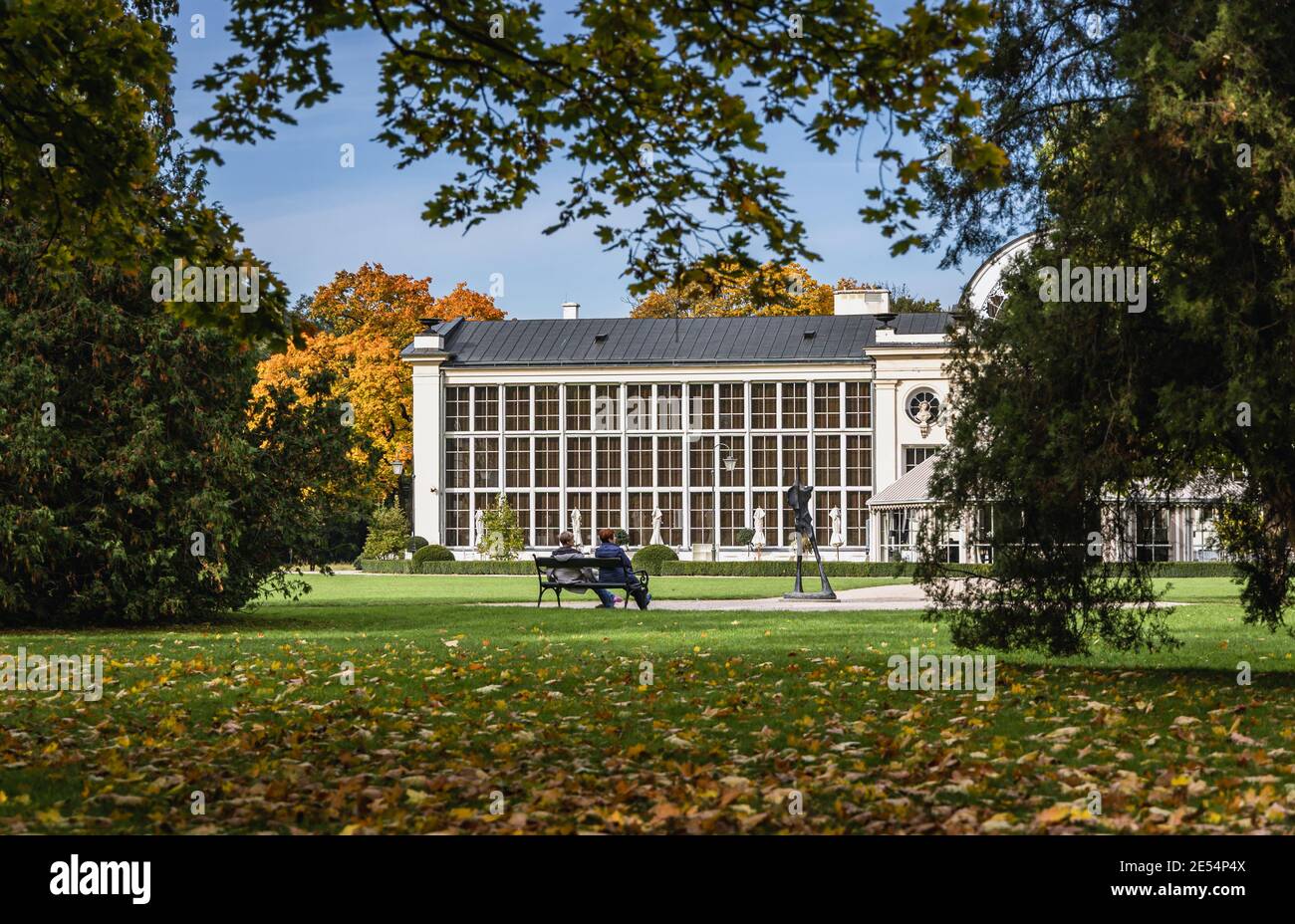 New Orangery building and restaurant in Lazienkowski Park also called ...