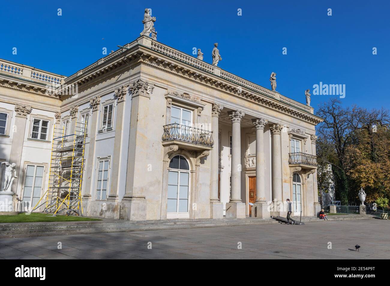 Palace on the Water, main landmark of Lazienkowski Park also called ...