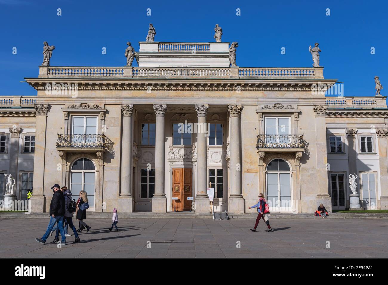 Palace on the Water, main landmark of Lazienkowski Park also called ...
