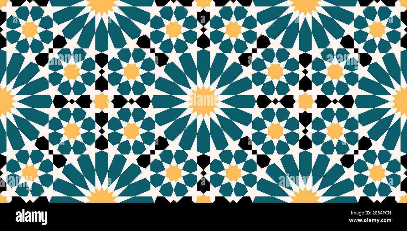 Geometric Islamic Seamless Pattern for decoration greeting card or ...