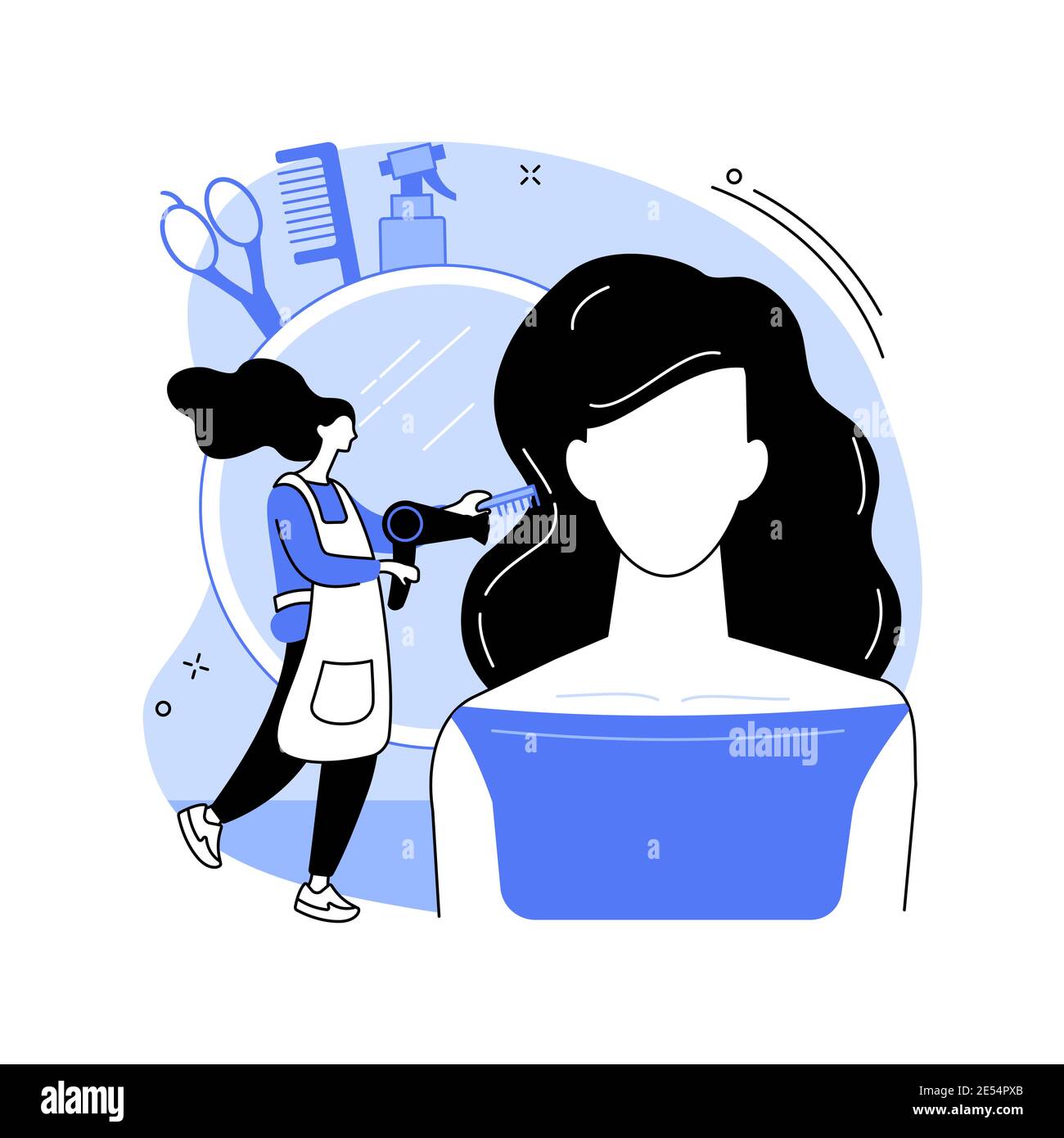 Hair salon abstract concept vector illustration Stock Vector Image ...