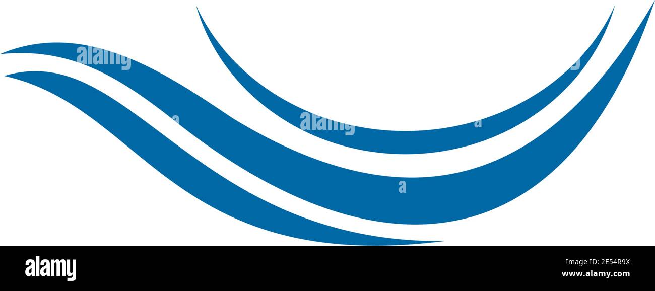 Wave icon logo design inspiration vector template Stock Vector Image ...