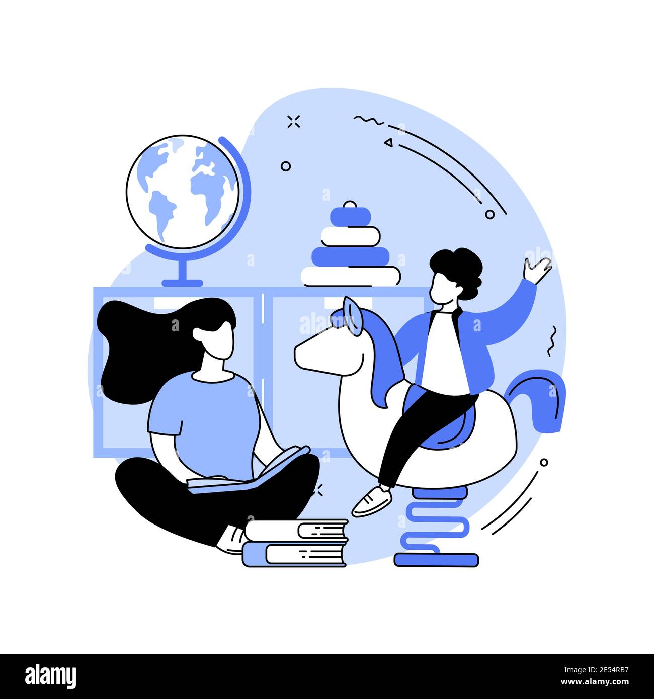 Kindergarten concept icon preschool Stock Vector Images - Alamy