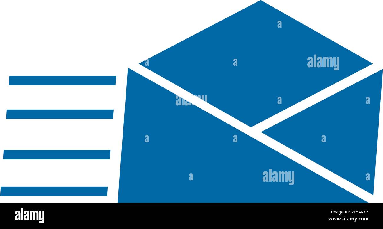 Mail letter icon logo design vector template Stock Vector Image & Art ...