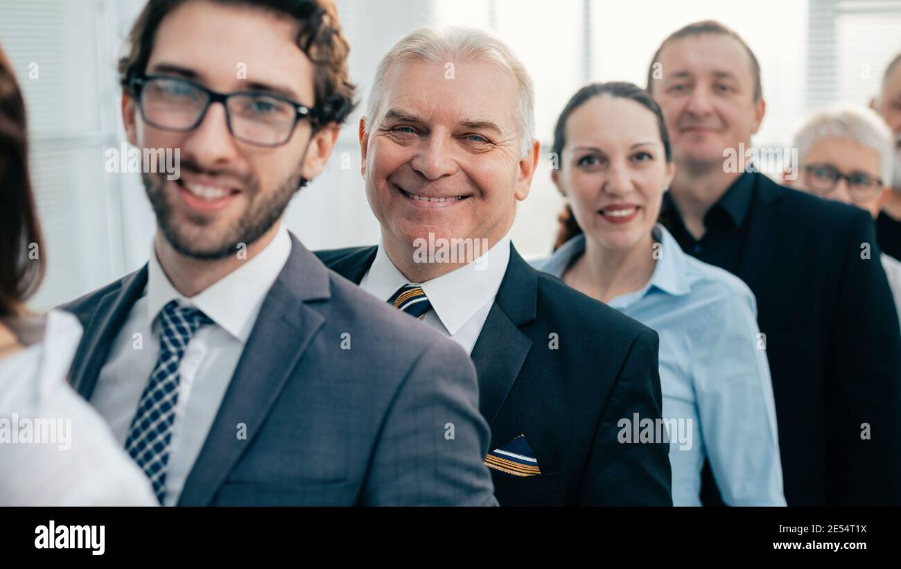 Manager staff standing office line up hi-res stock photography and ...