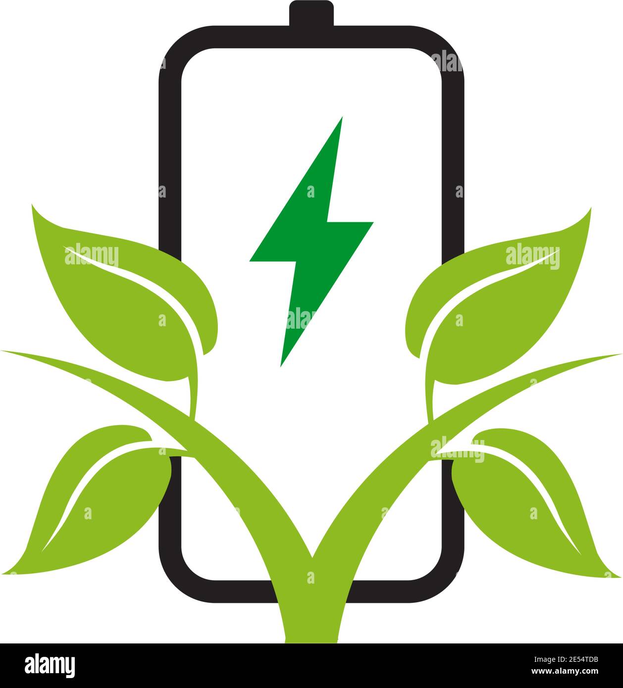 Battery icon logo design vector template Stock Vector Image & Art - Alamy