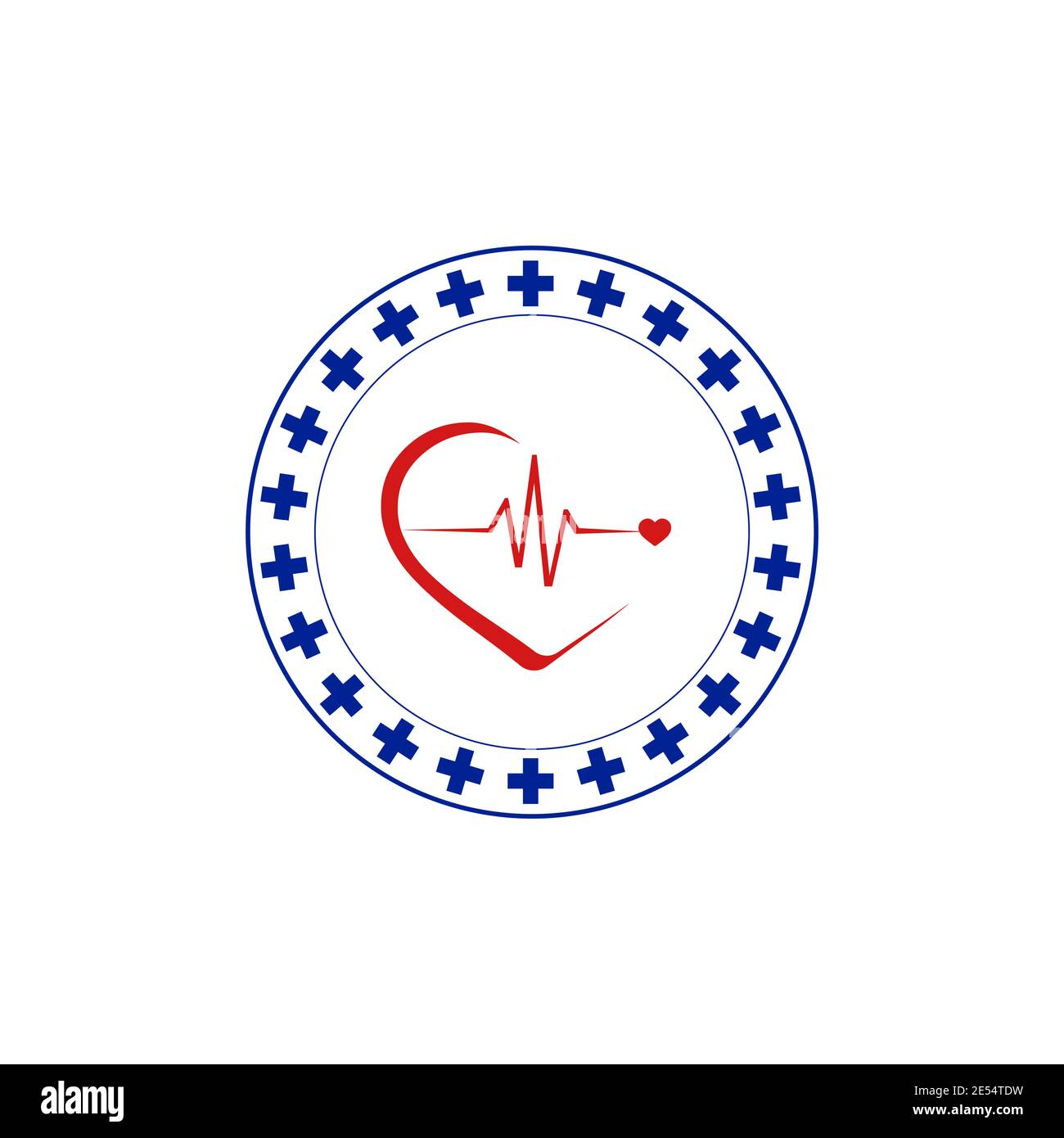 Cardiology doctor pharmacy wave beat heart vector logo design Stock ...