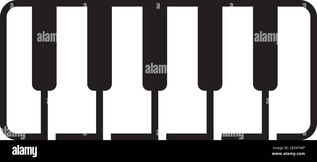 Piano keyboard logo design vector template Stock Vector Image & Art - Alamy
