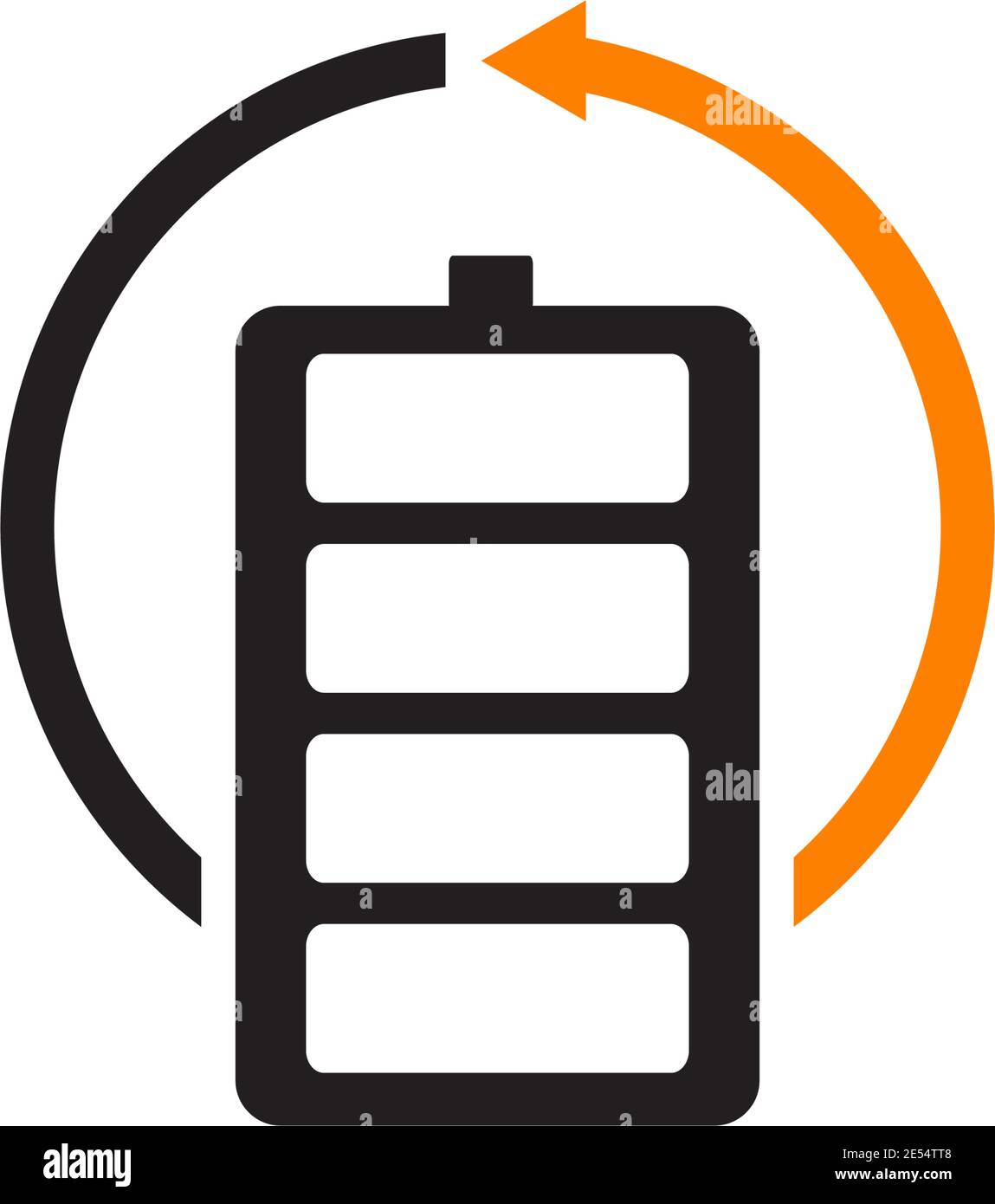 Battery icon logo design vector template Stock Vector Image & Art - Alamy