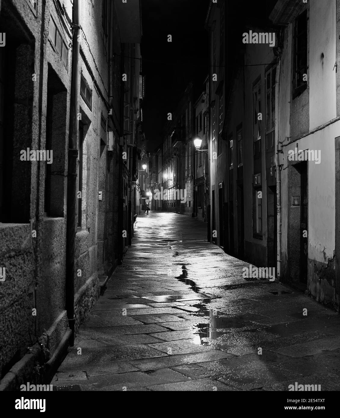 Lonely Street At Night