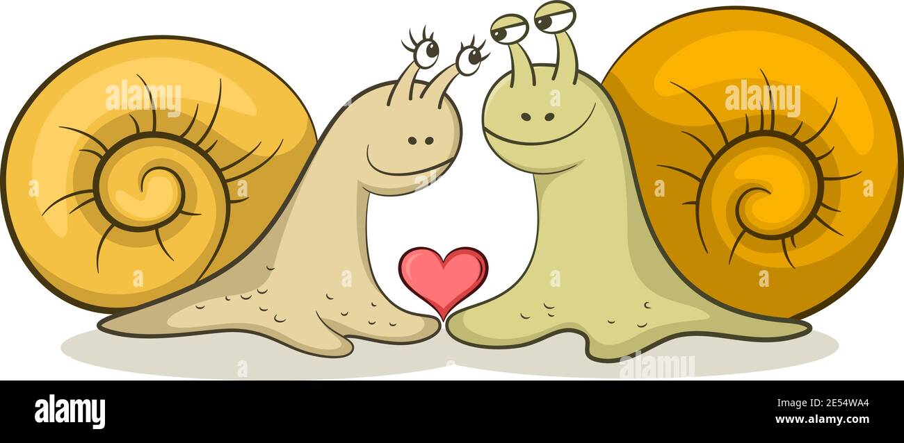 Snails vector vectors hi-res stock photography and images - Alamy