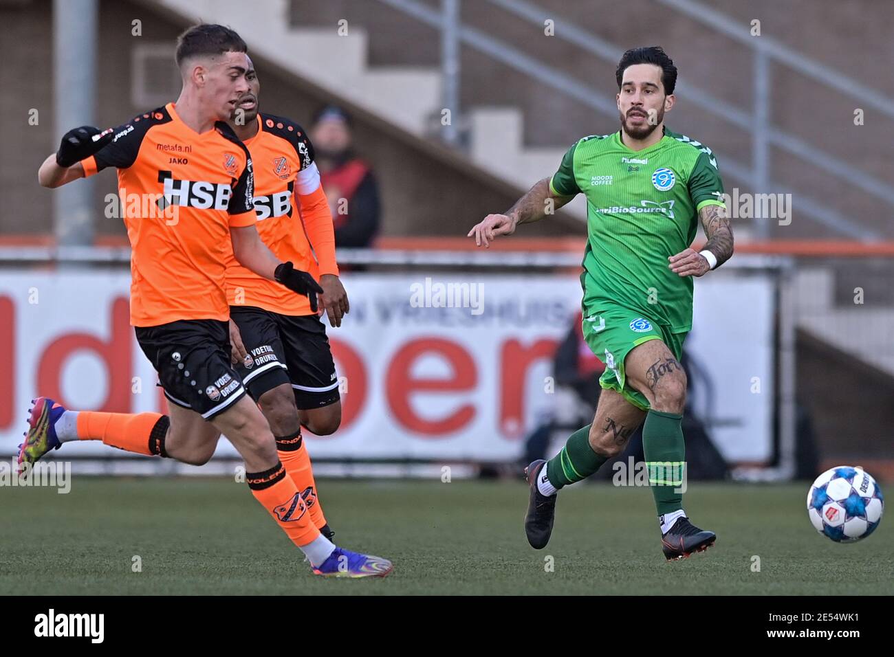VOLENDAM, NETHERLANDS - JANUARY 24: Jordy Tutuarima of De Graafschap ...