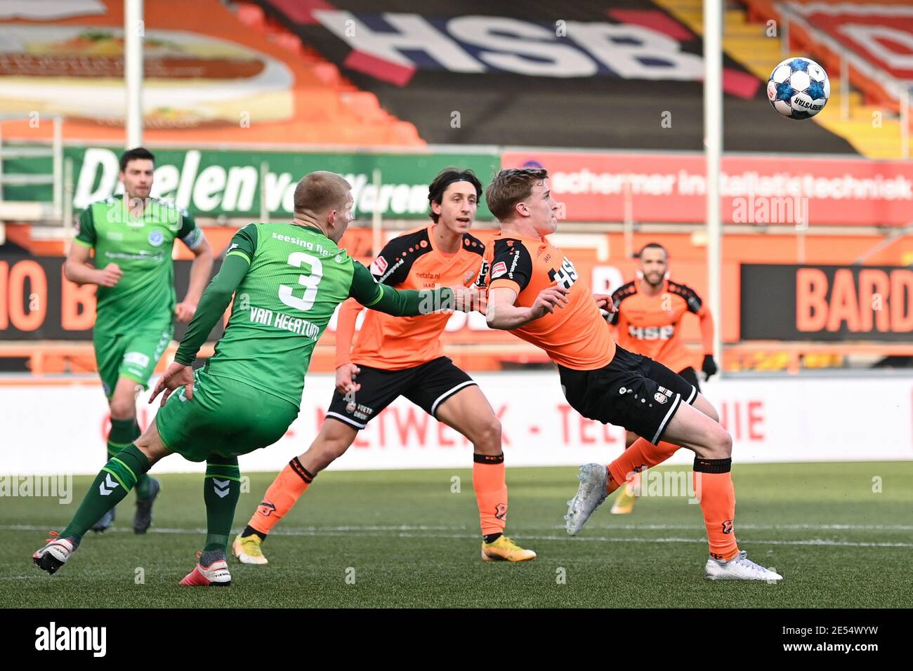 VOLENDAM, NETHERLANDS - JANUARY 24: Jasper van Heertum of De Graafschap ...