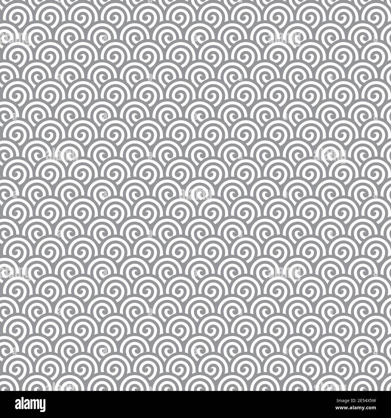 abstract seamless background with gray spirals pattern vector ...