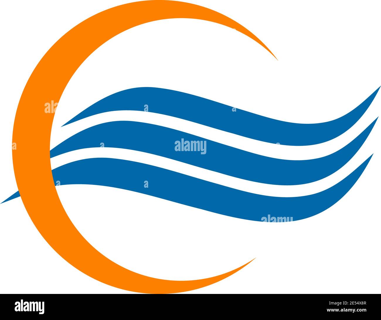 Wave icon logo design inspiration vector template Stock Vector Image ...