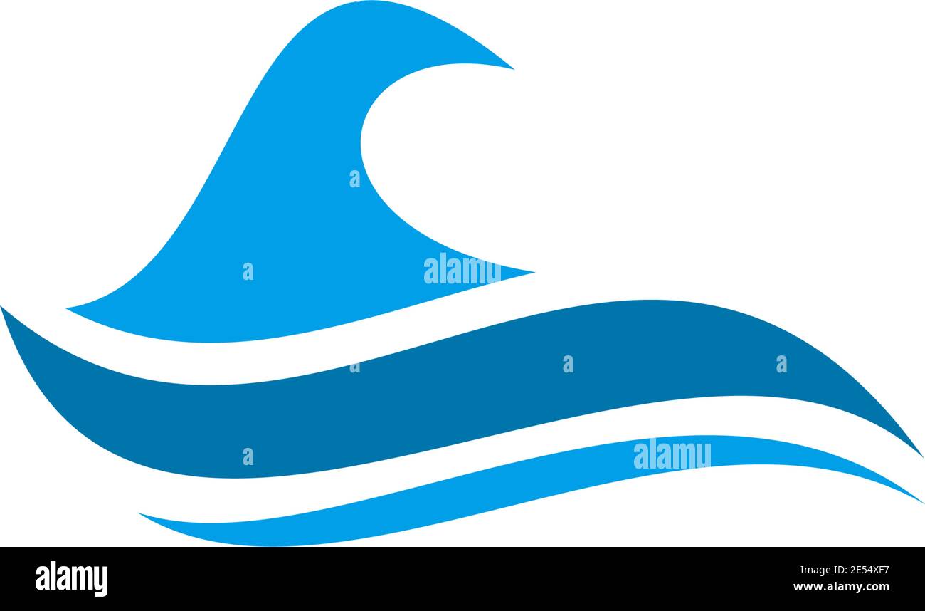Wave icon logo design inspiration vector template Stock Vector Image ...