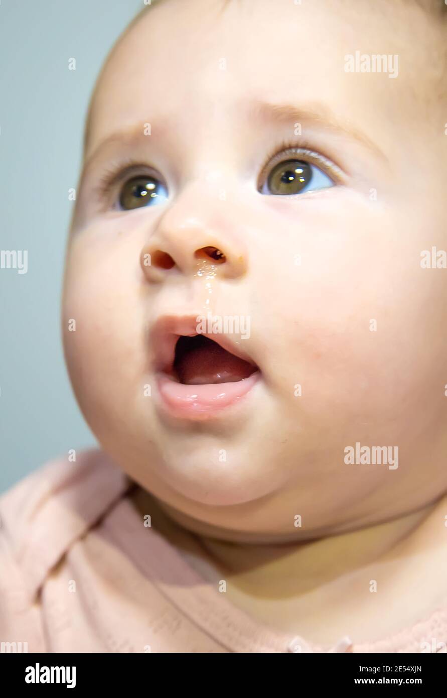 Crying Baby Face Snot