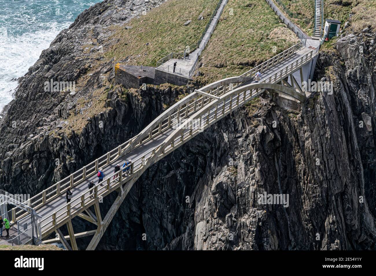 Mizen Head, County Cork, Ireland. 20th April, 2016. Mizen Head Fog ...