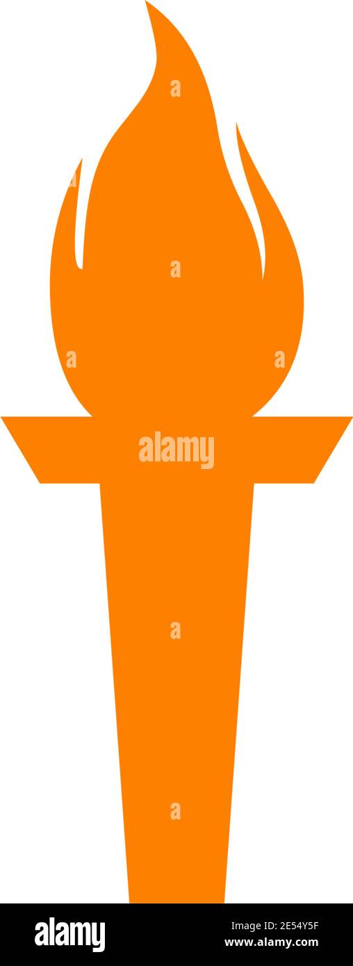 Torch icon logo design inspiration vector illustration template Stock ...