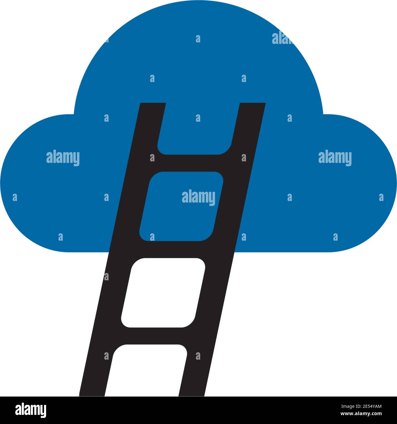 Ladder icon logo symbol design inspiration vector template illustration ...