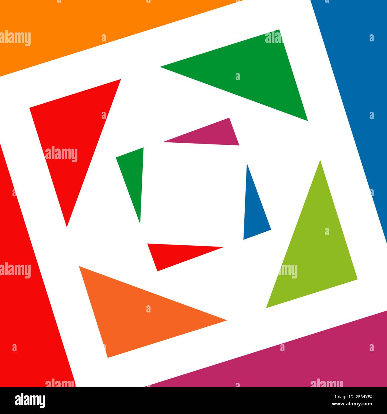 Square shape icon logo design inspiration vector template Stock Vector ...