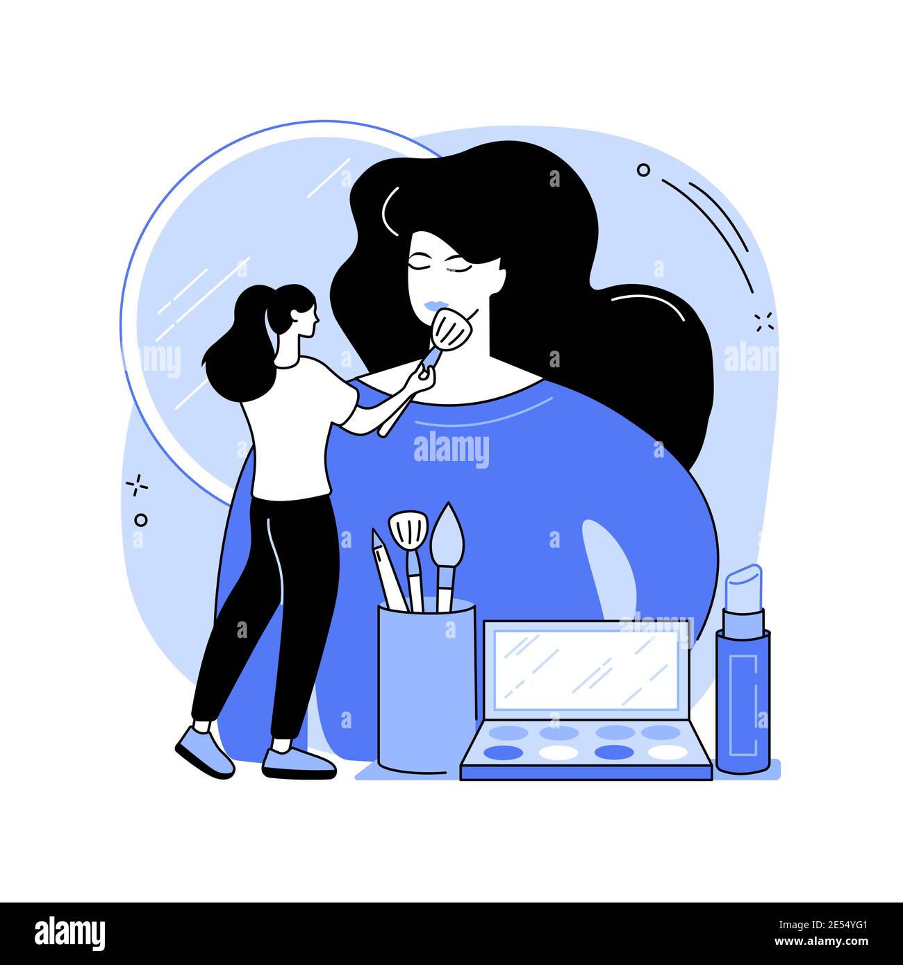 Professional makeup abstract concept vector illustration Stock Vector ...