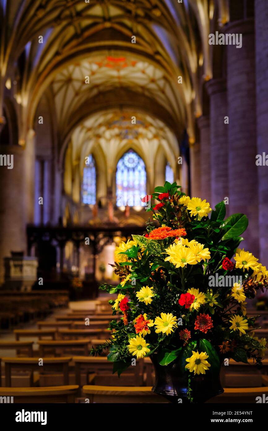 Flower Arrangement Church Display High Resolution Stock Photography and ...