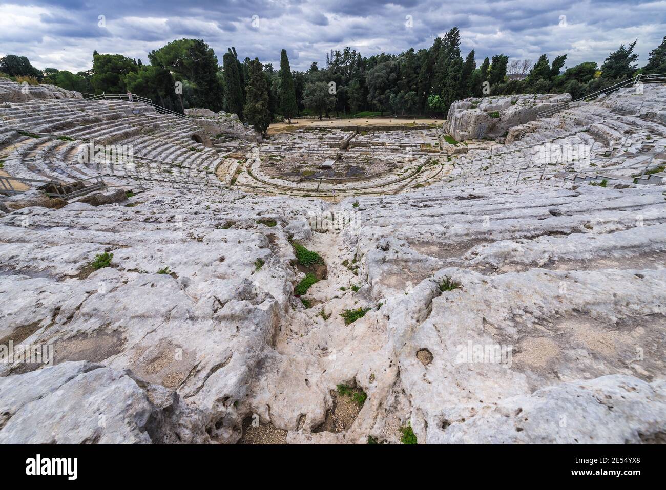 Ancient ruins of Greek Theater from 5th century BC in Neapolis ...
