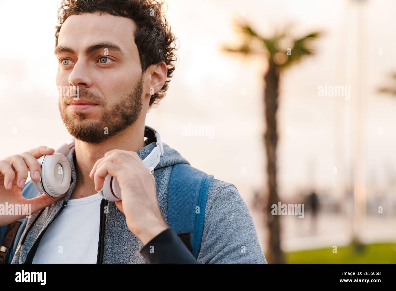 Guy walking on promenade hi-res stock photography and images - Alamy