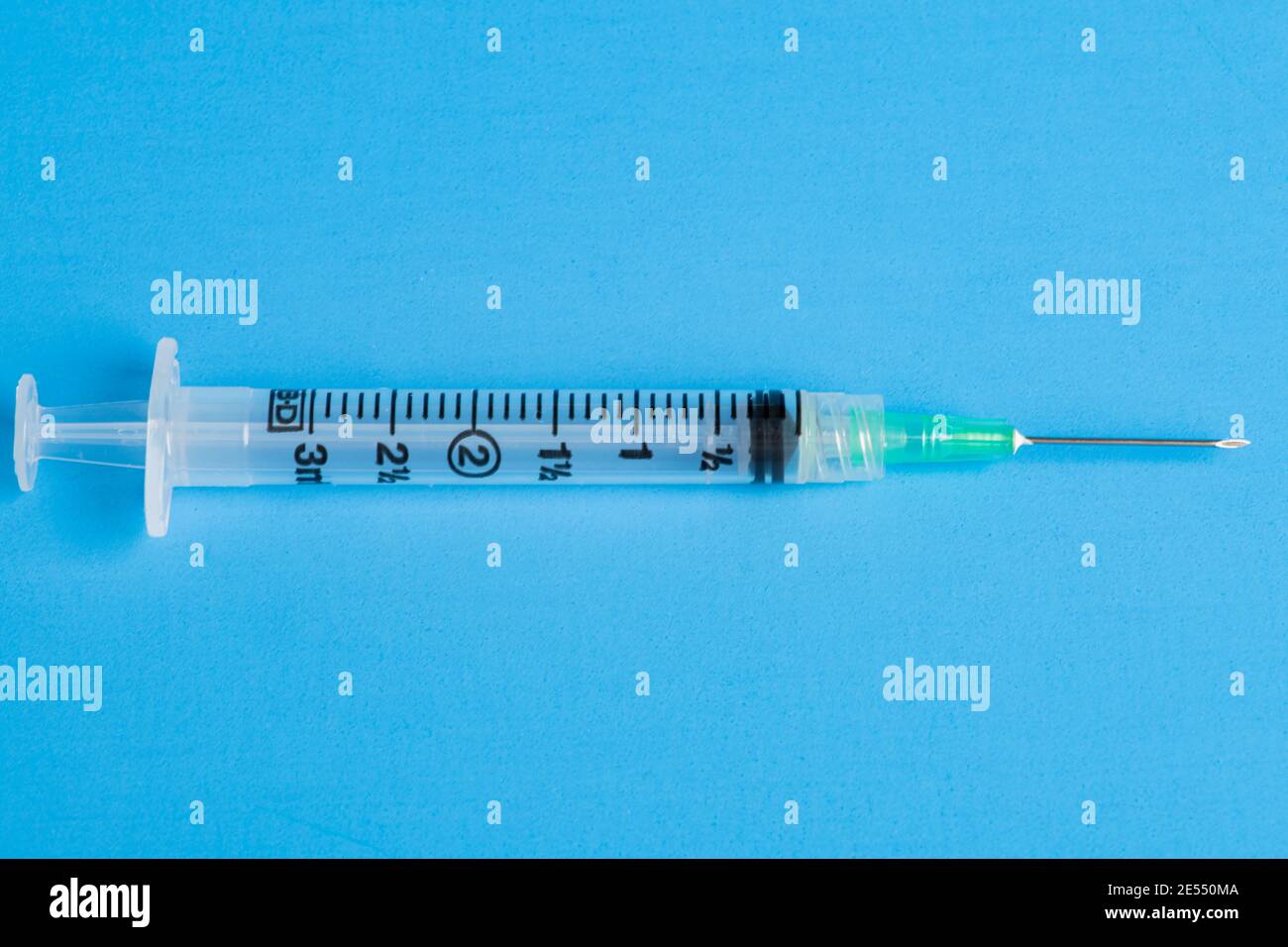 A close-up shot with selective focus of a hygienic single-use plastic ...