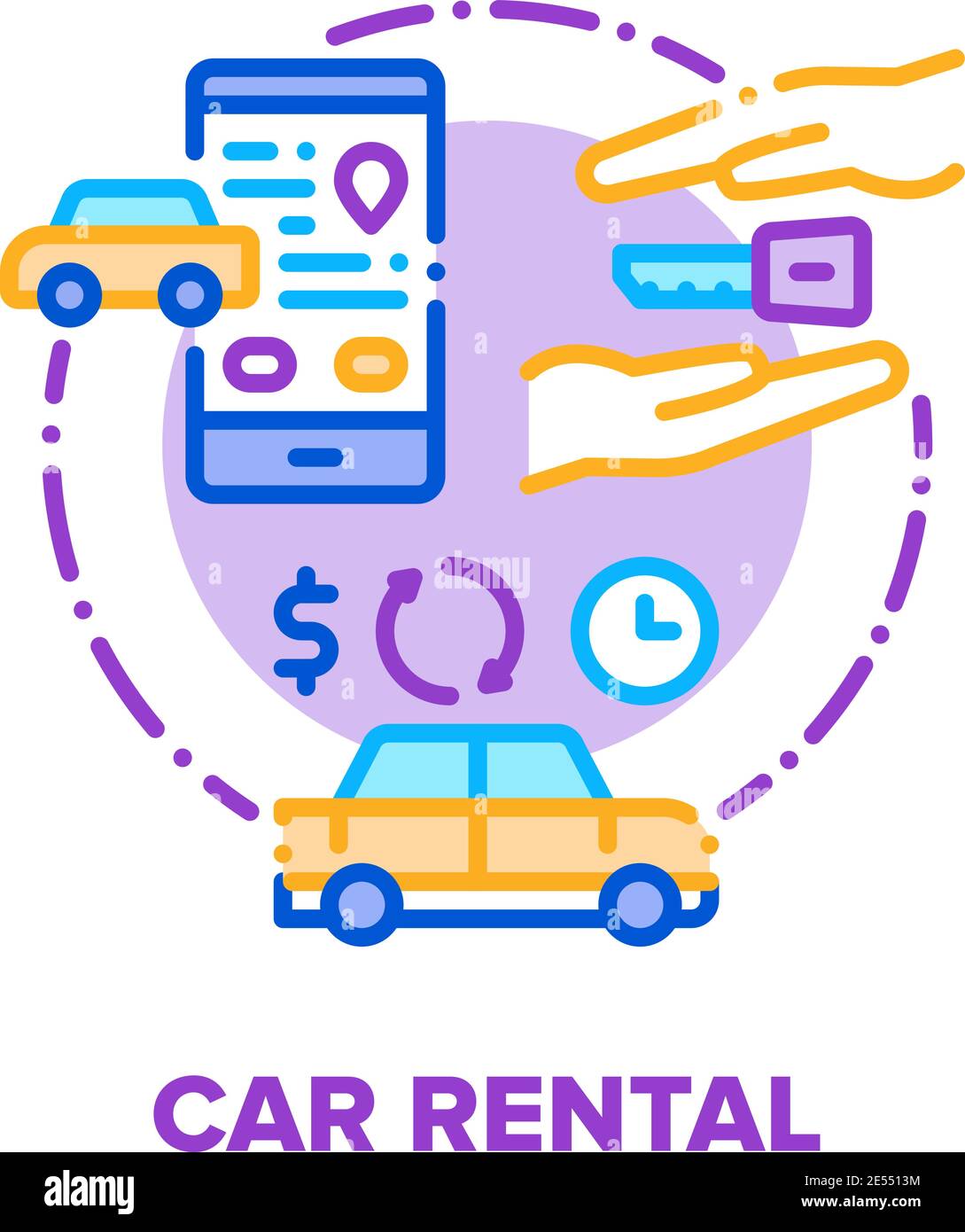 Enterprise car rental Stock Vector Images - Alamy