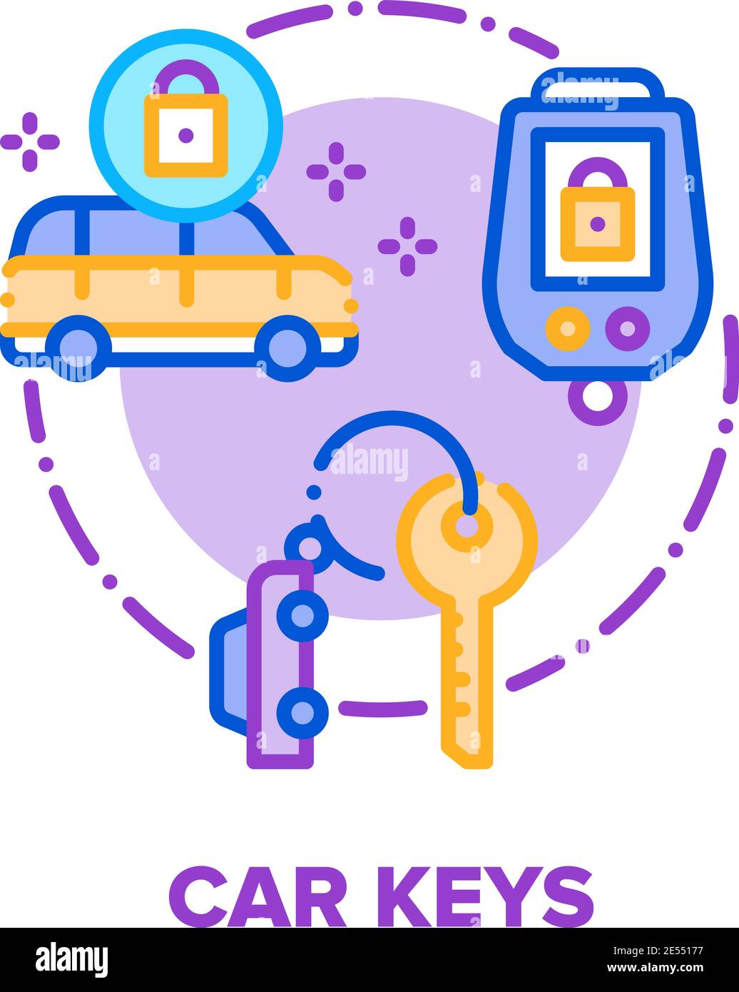 Auto locking Stock Vector Images - Alamy