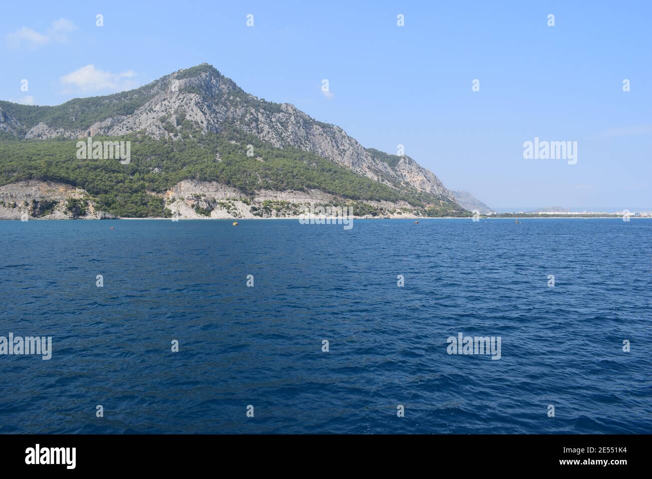 View of the Antalya from the Mediterranean sea - Antalya, Turkey. A ...
