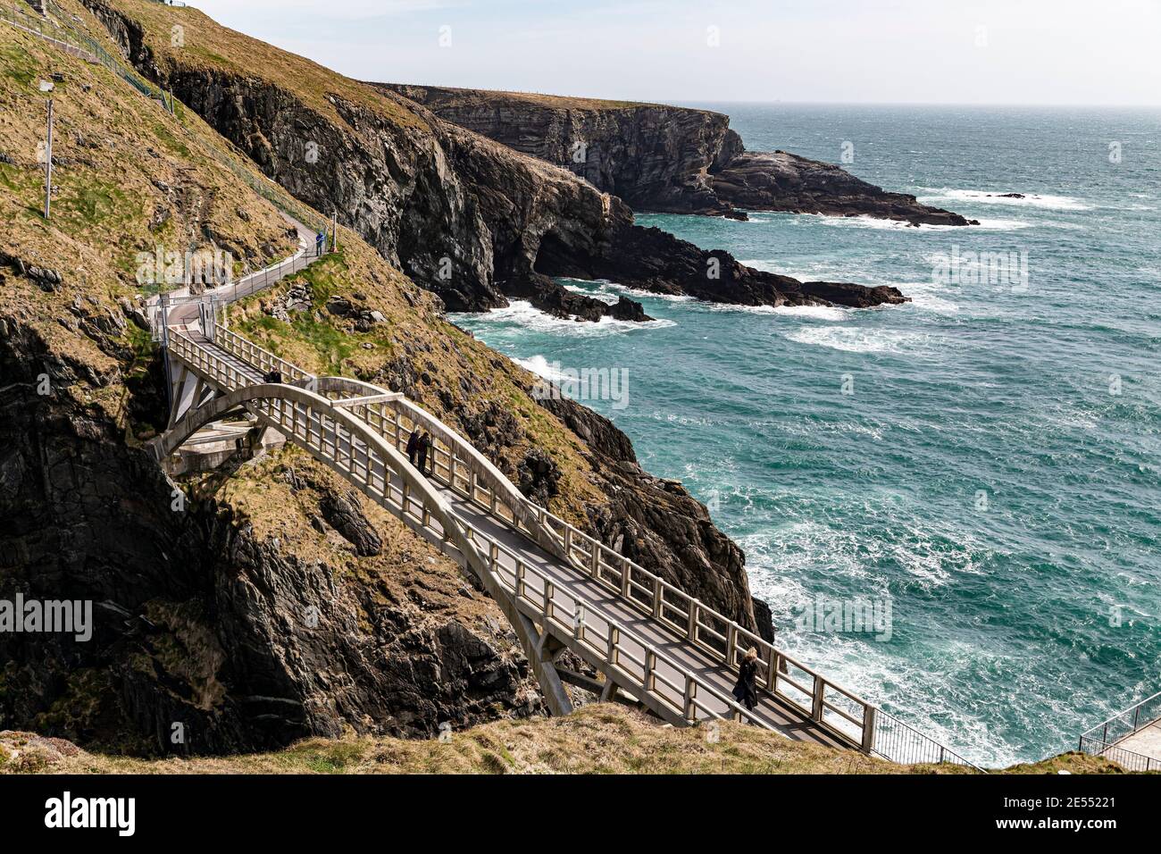 Mizen Head, County Cork, Ireland. 20th April, 2016. Mizen Head Fog ...