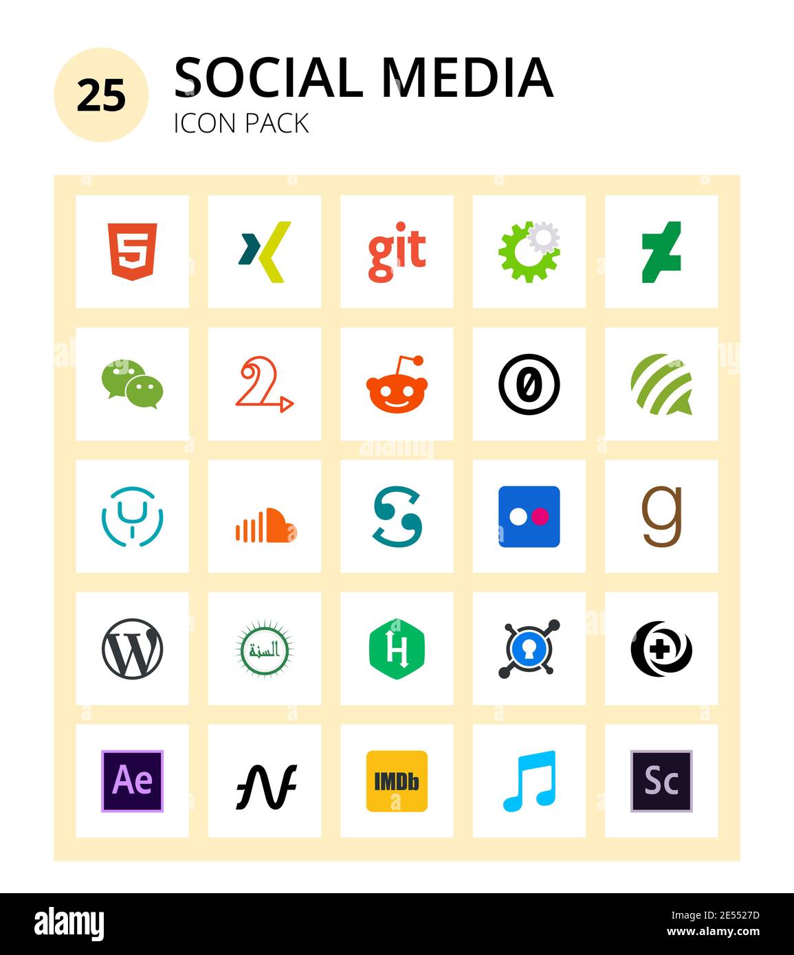 Git logo design hi-res stock photography and images - Alamy