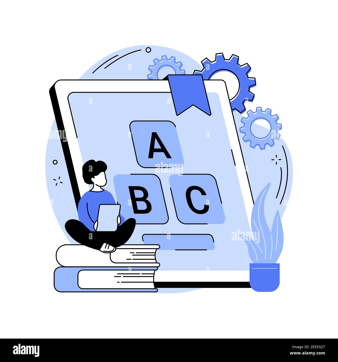 Early learning app abstract concept vector illustration Stock Vector ...
