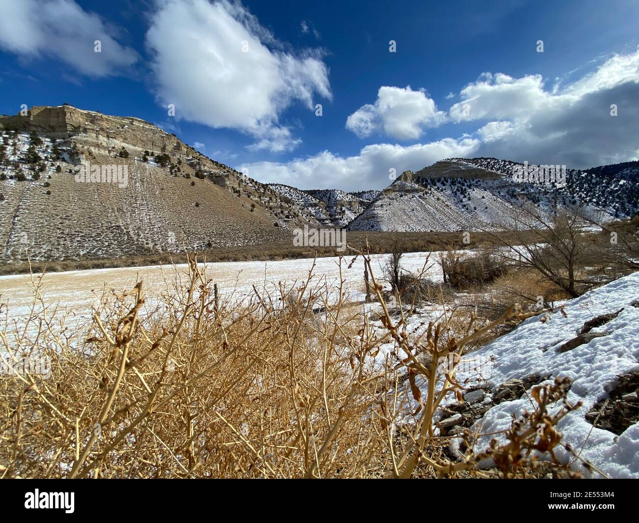 red rock cliffs in flaming gorge wyoming Stock Photo - Alamy