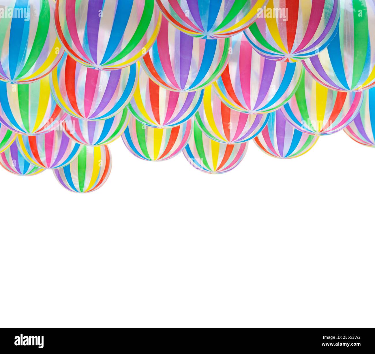 Rainbow of balloons hi-res stock photography and images - Alamy