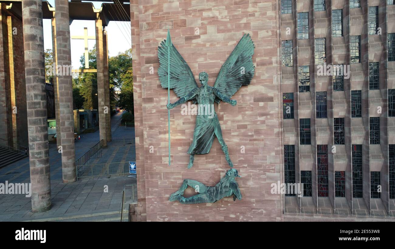 Coventry cathedral angel hi-res stock photography and images - Alamy