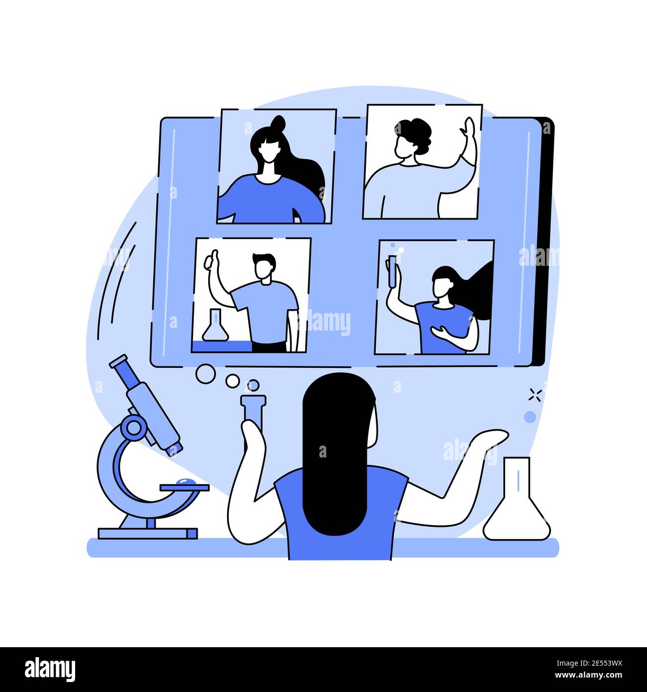 STEM activities abstract concept vector illustration Stock Vector Image ...