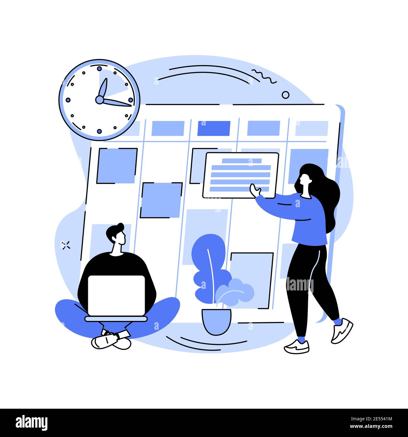 Set up daily schedule abstract concept vector illustration Stock Vector ... Set up daily schedule abstract concept vector illustration Stock Vector ...