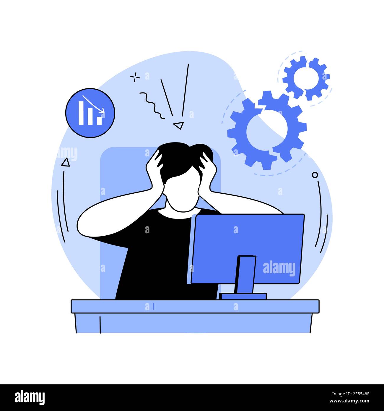 Frustration abstract concept vector illustration Stock Vector Image ...